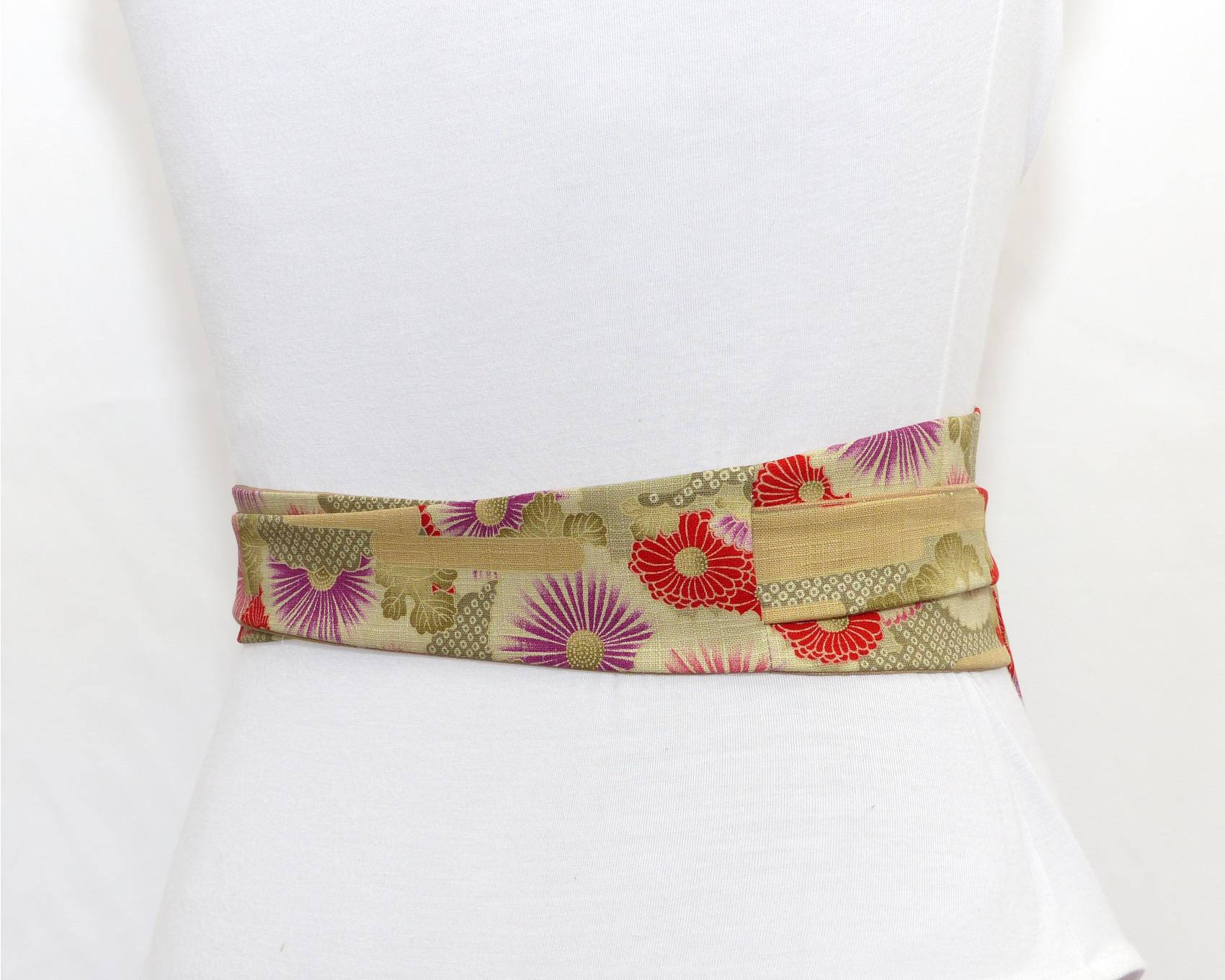 Ceinture Obi, véritable Tissu Japonais - Polina Couture