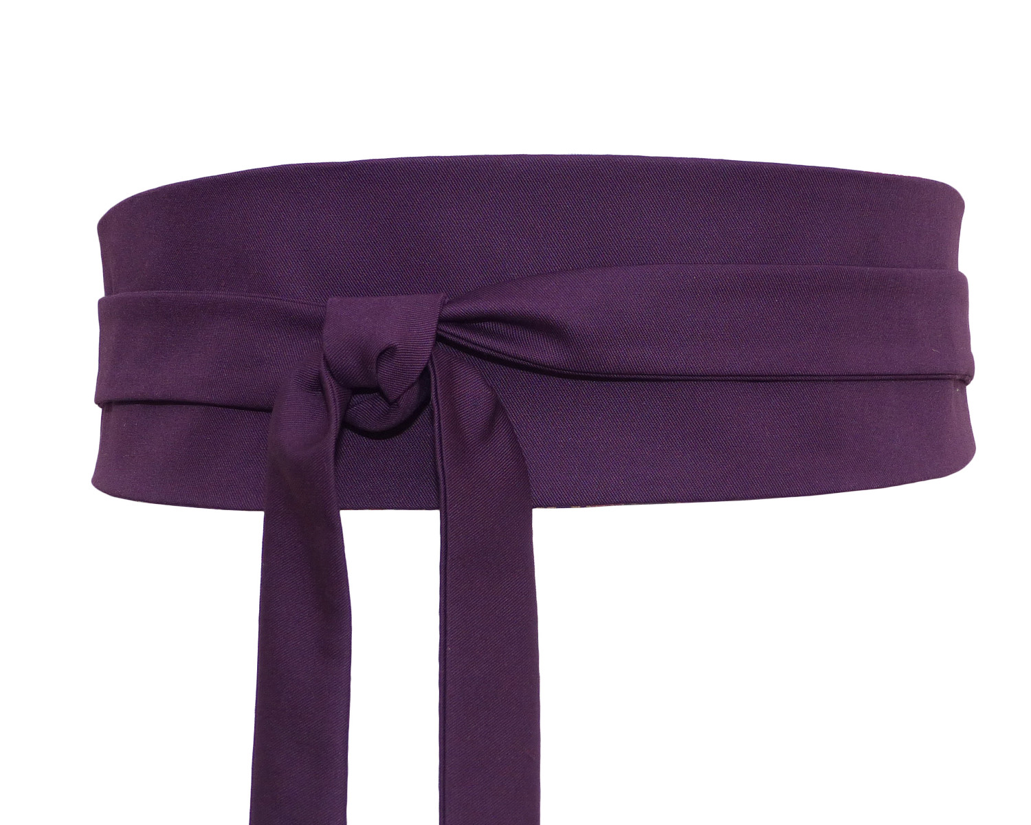 Reversible Obi Belt, Purple / Flowers - Polina Couture