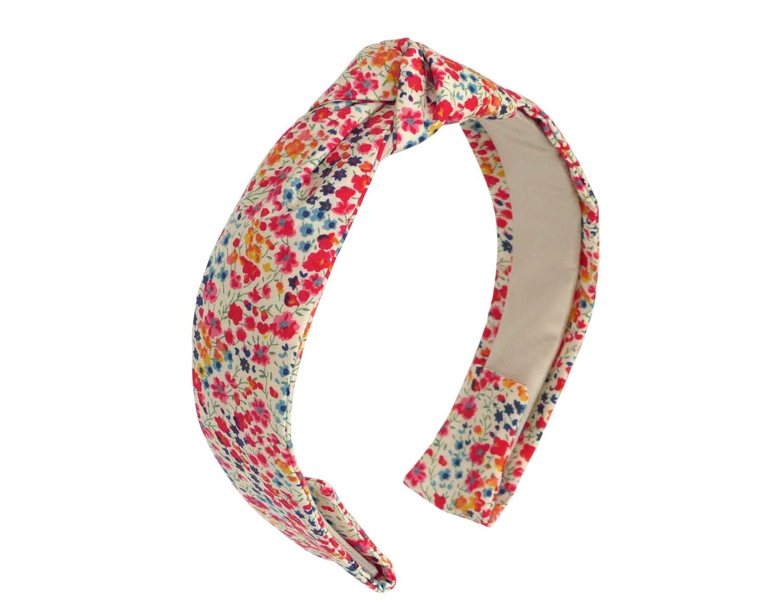 Knotted Headband, Liberty fabric, small multicolored flowers