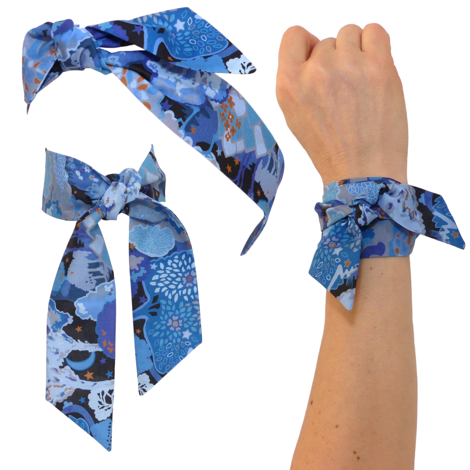 Versatile Band Scarf, Forest under Starry Night